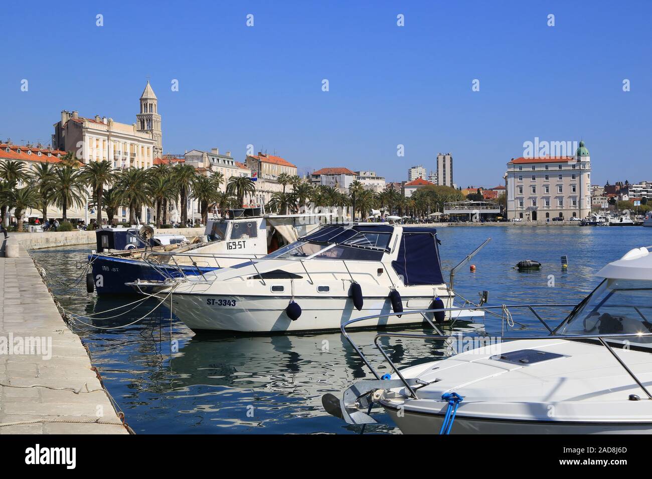 Split, Croatia, City harbour Stock Photo - Alamy