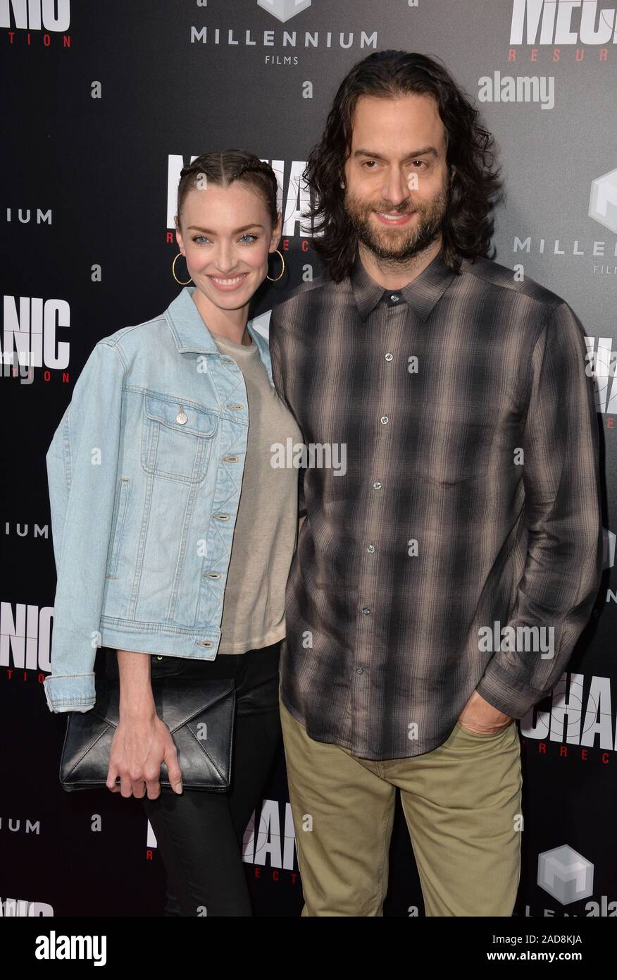 LOS ANGELES, CA. August 22, 2016: Comedian Chris D'Elia & actress Cassi ...