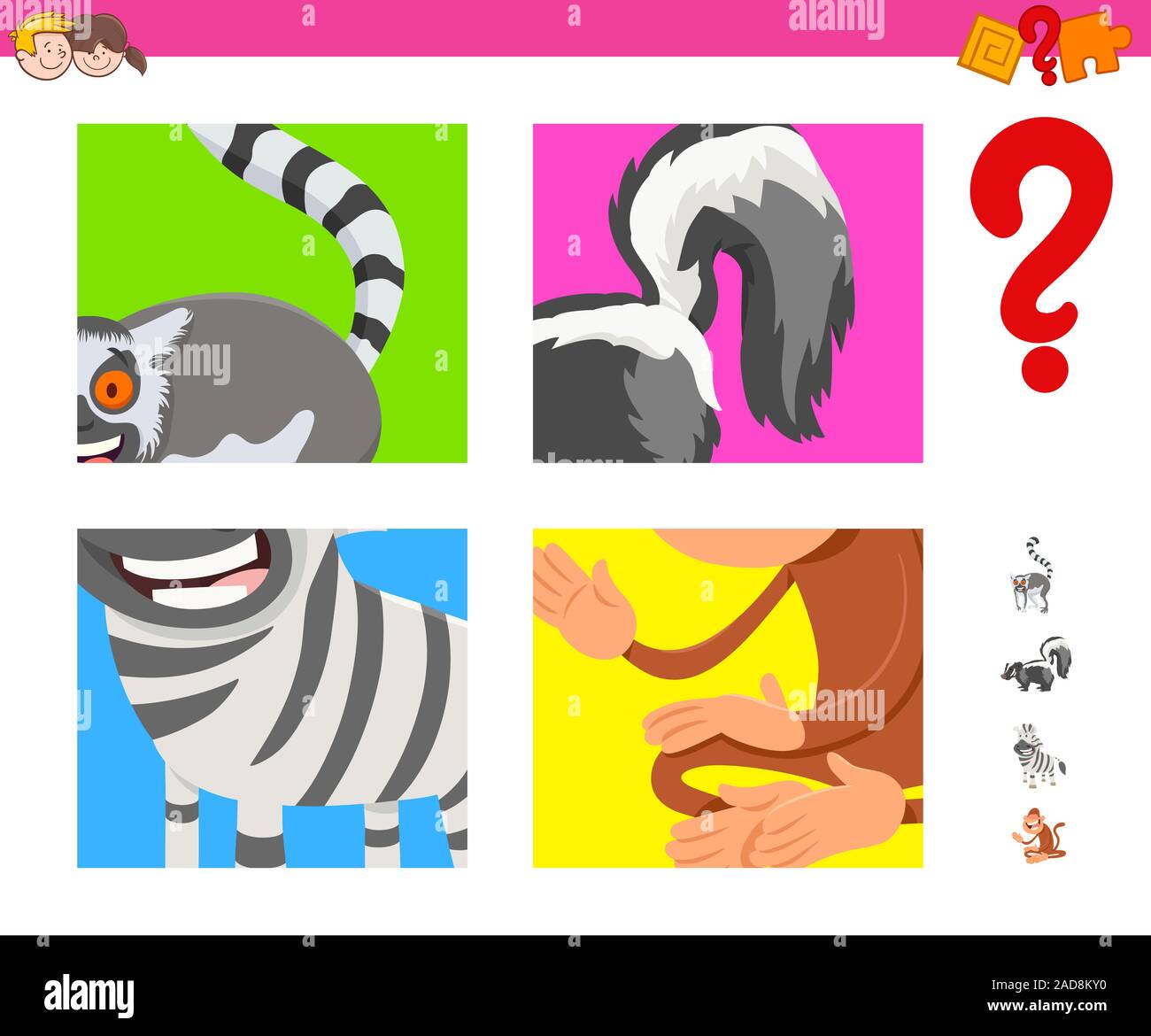 Hidden animals illustration hi-res stock photography and images - Alamy