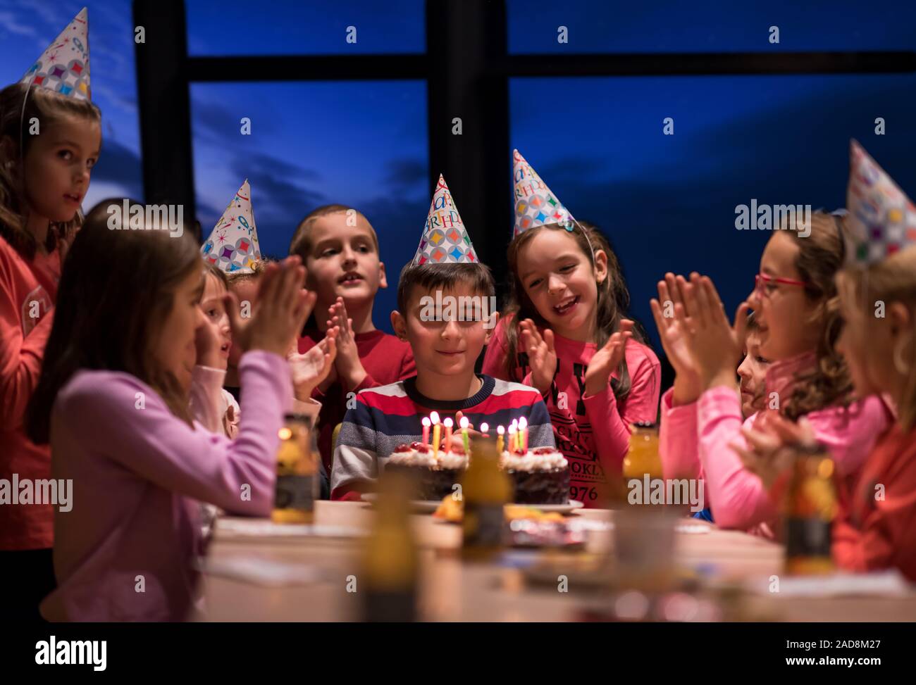 Boy boys kids children party balloons hi-res stock photography and ...