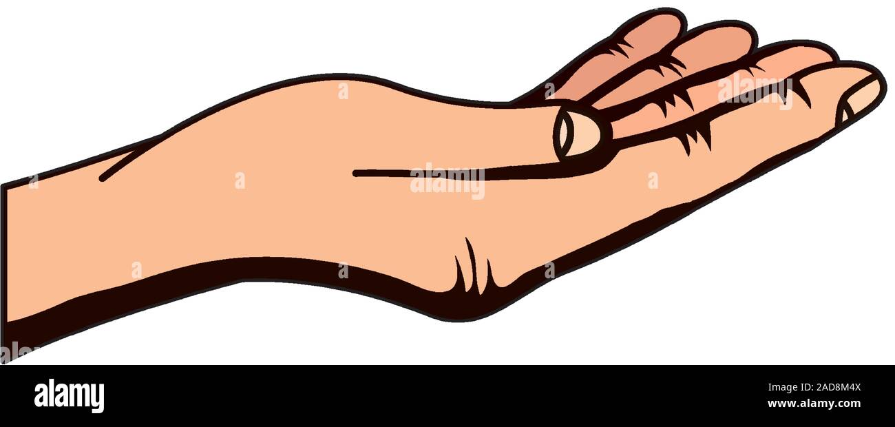 hand human receiving isolated icon Stock Vector Image & Art - Alamy