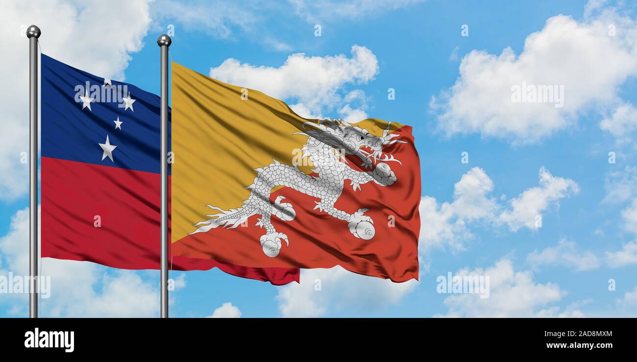 Bhutan samoa flag hi-res stock photography and images - Alamy