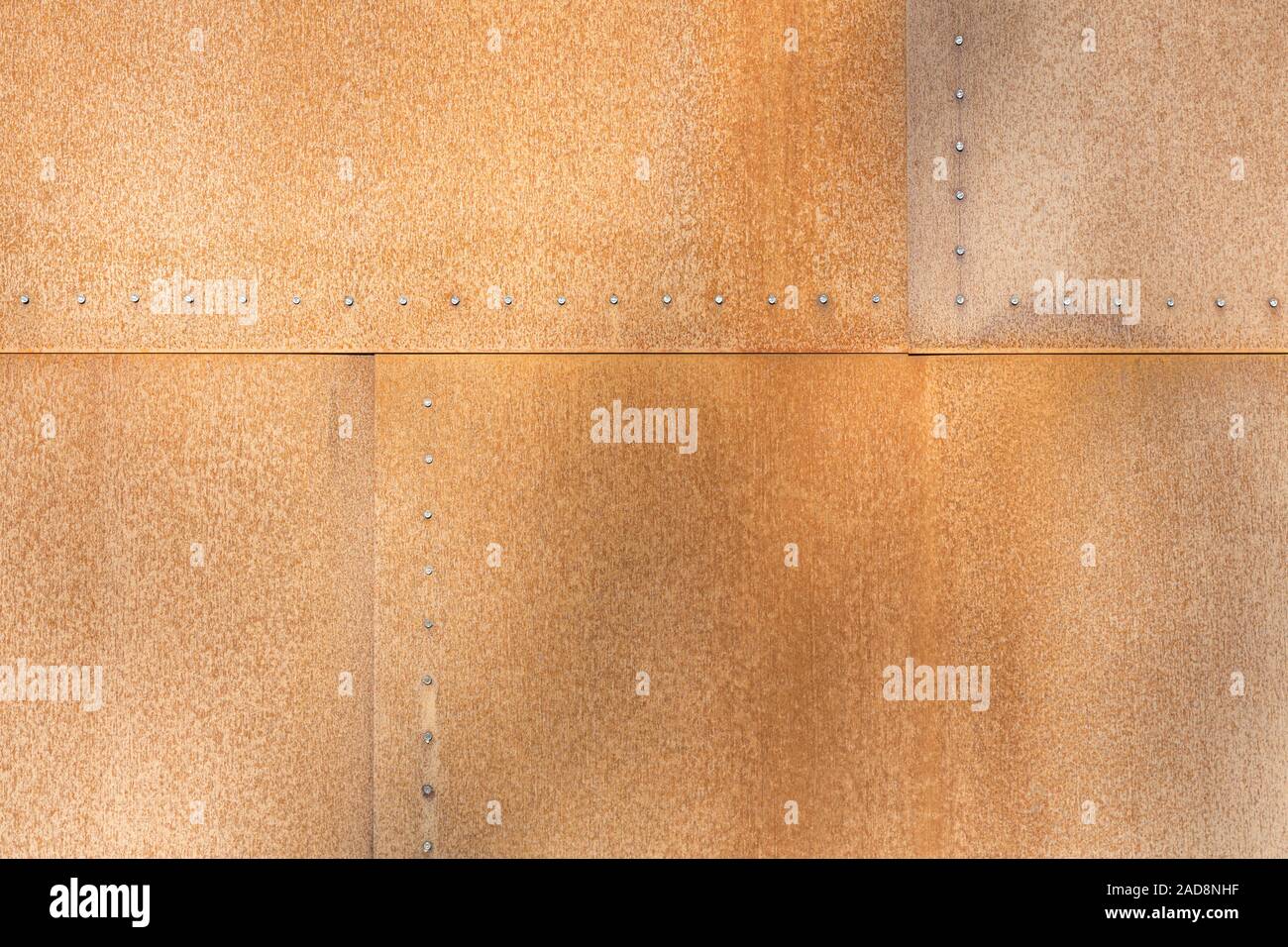 Rusty iron plate with rivets as background Stock Photo - Alamy
