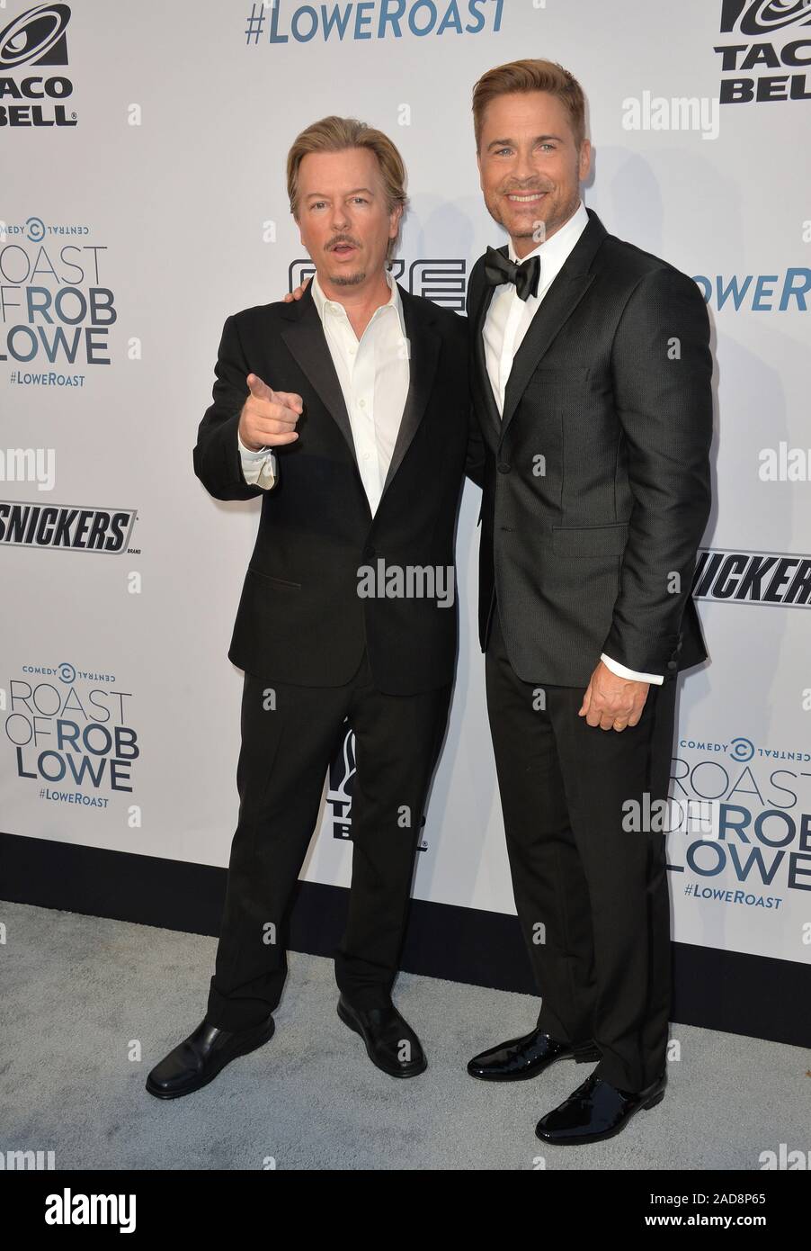 LOS ANGELES, CA. August 27, 2016: Actors David Spade & Rob Lowe at the ...