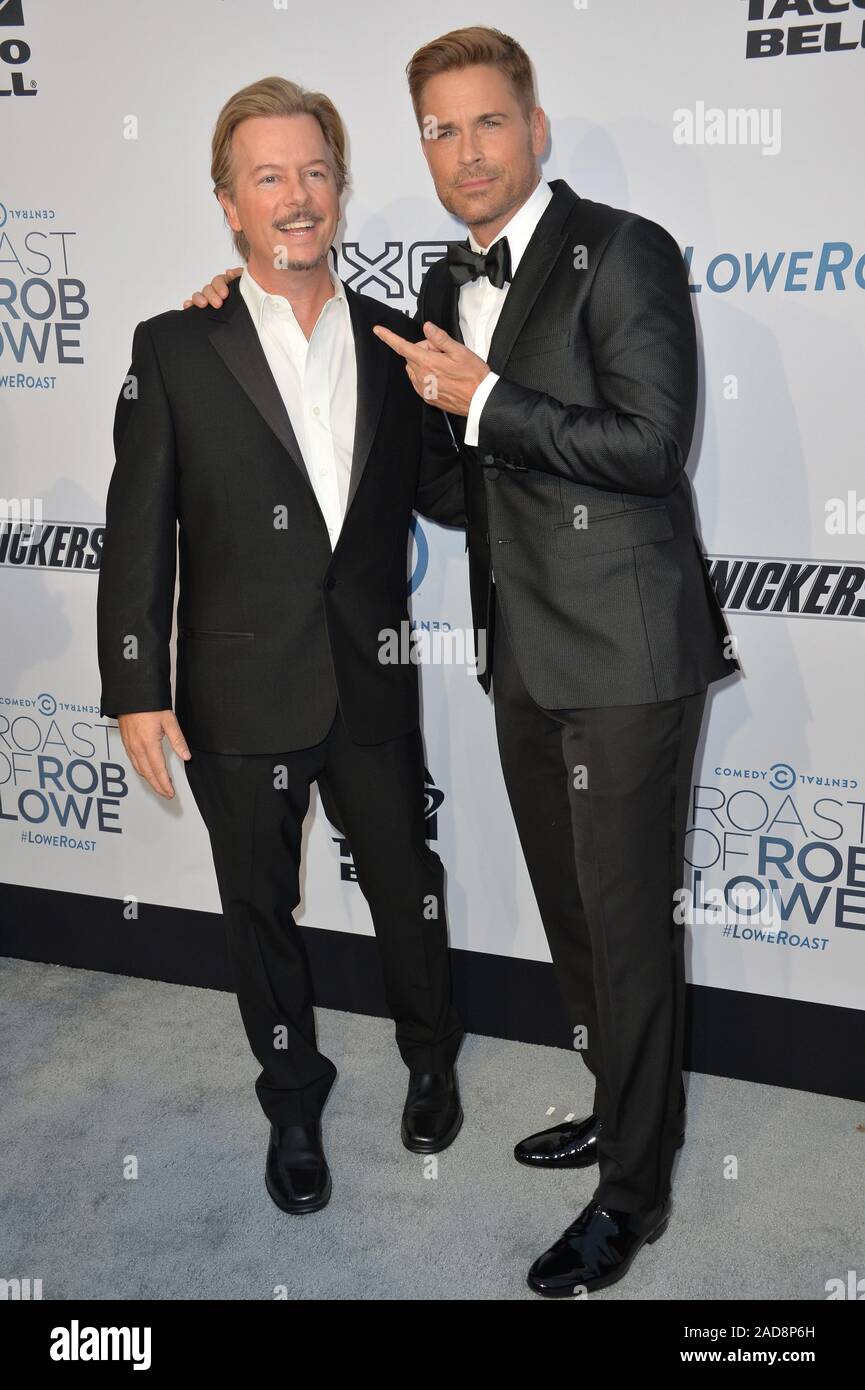 LOS ANGELES, CA. August 27, 2016: Actors David Spade & Rob Lowe at the ...