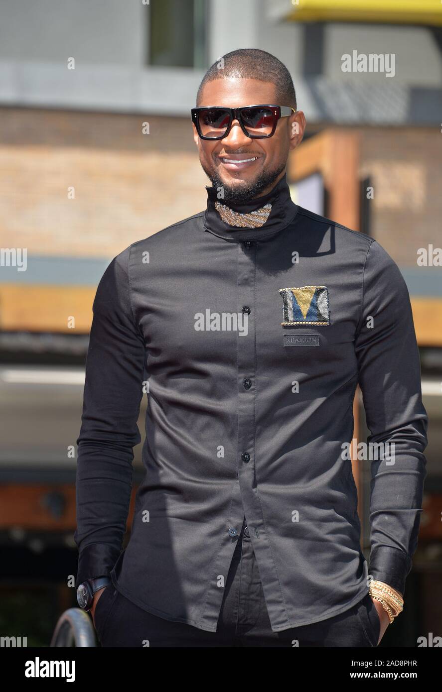 LOS ANGELES, CA. September 7, 2016: Singer/actor Usher at his Hollywood ...