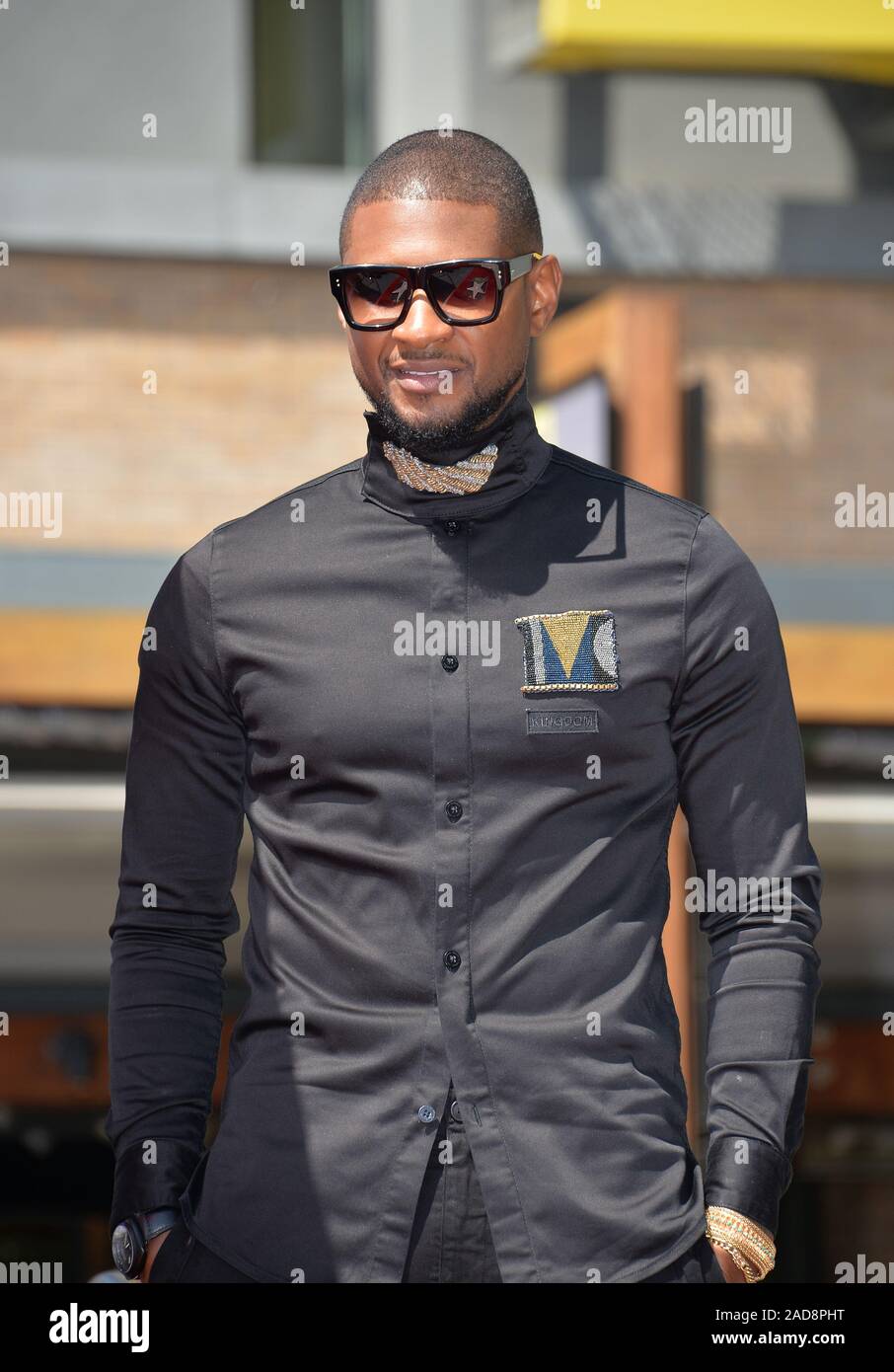 LOS ANGELES, CA. September 7, 2016: Singer/actor Usher at his Hollywood ...