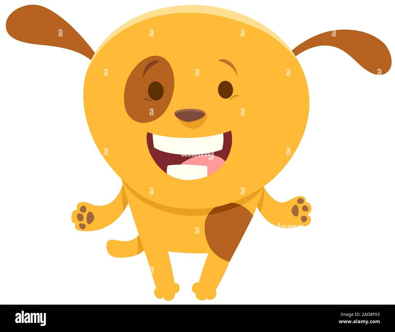 spotted puppy funny cartoon character Stock Photo - Alamy