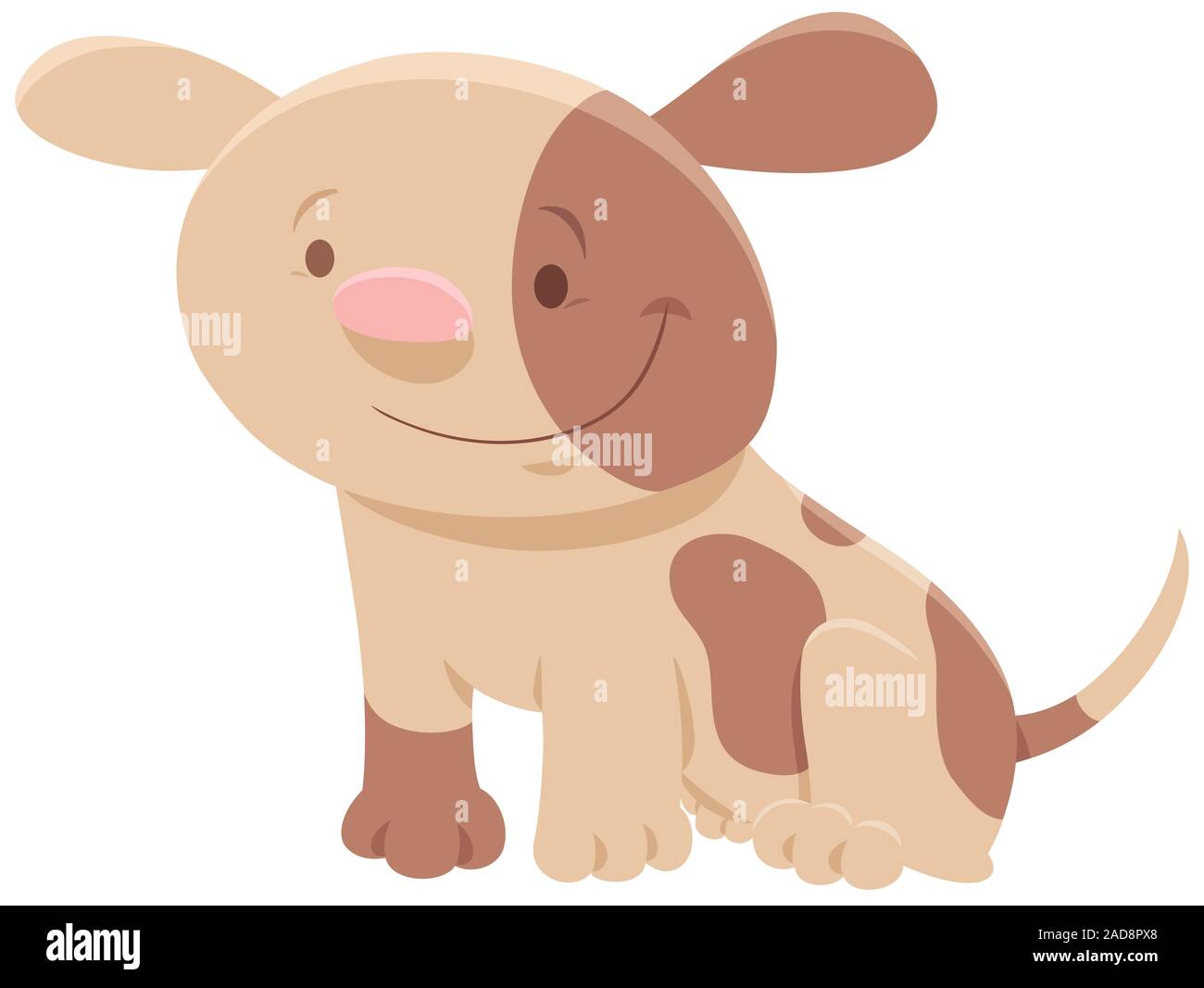 spotted puppy cute cartoon character Stock Photo - Alamy