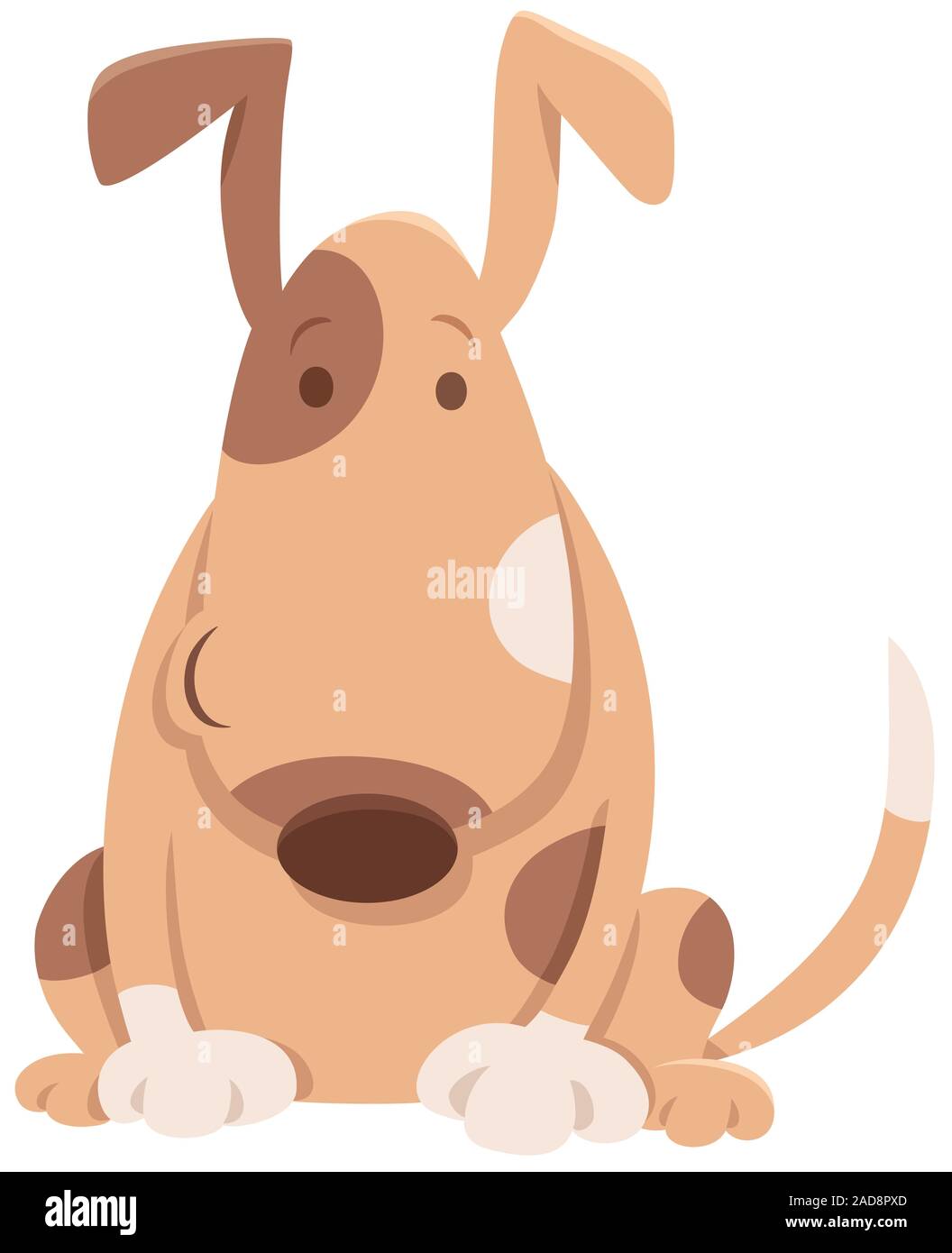 Spotted dog cartoon illustration Cut Out Stock Images & Pictures - Alamy