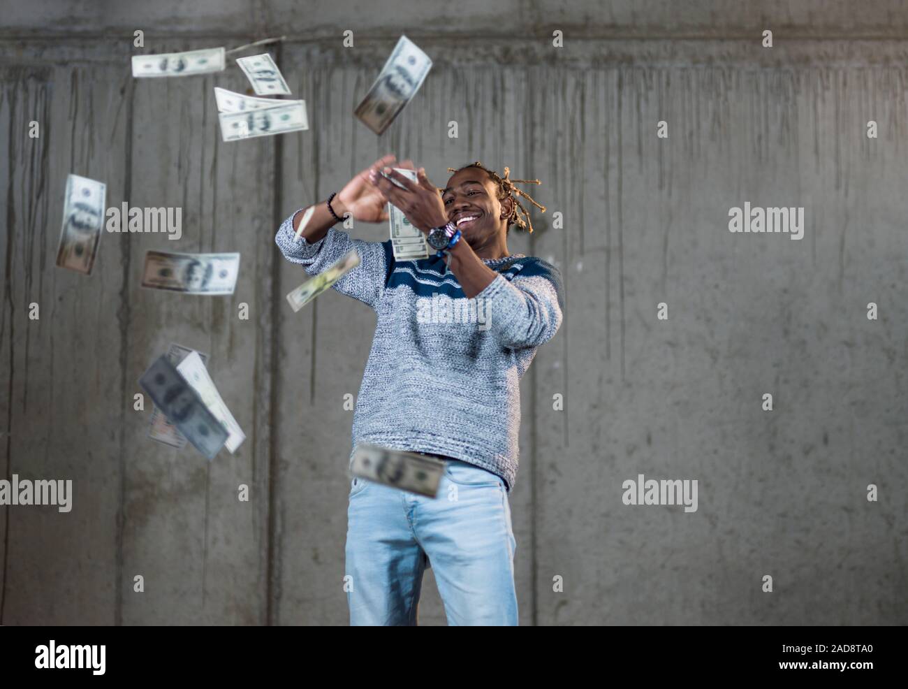 Money rain african hi-res stock photography and images - Alamy