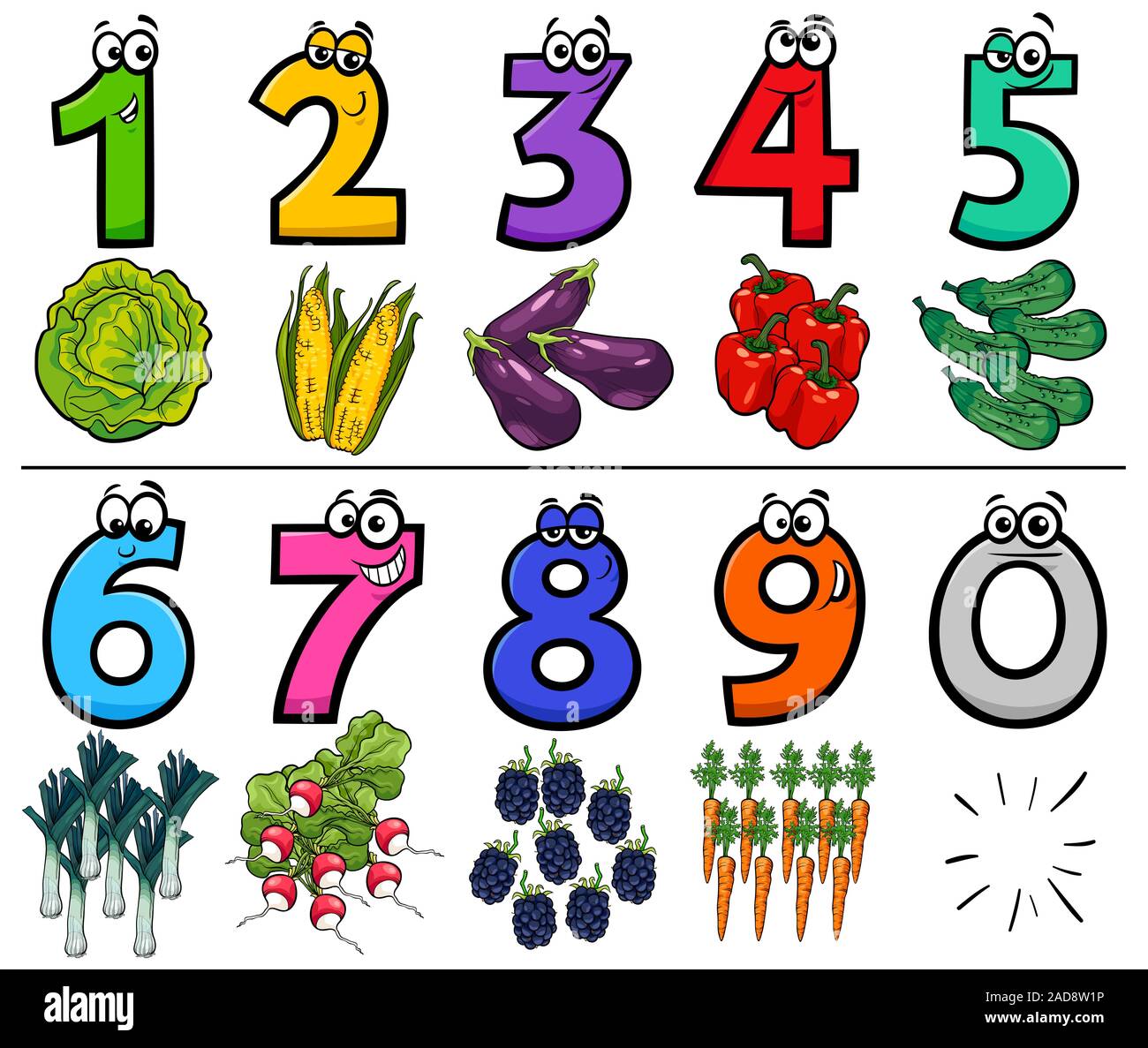 Cartoon illustration educational counting Cut Out Stock Images ...