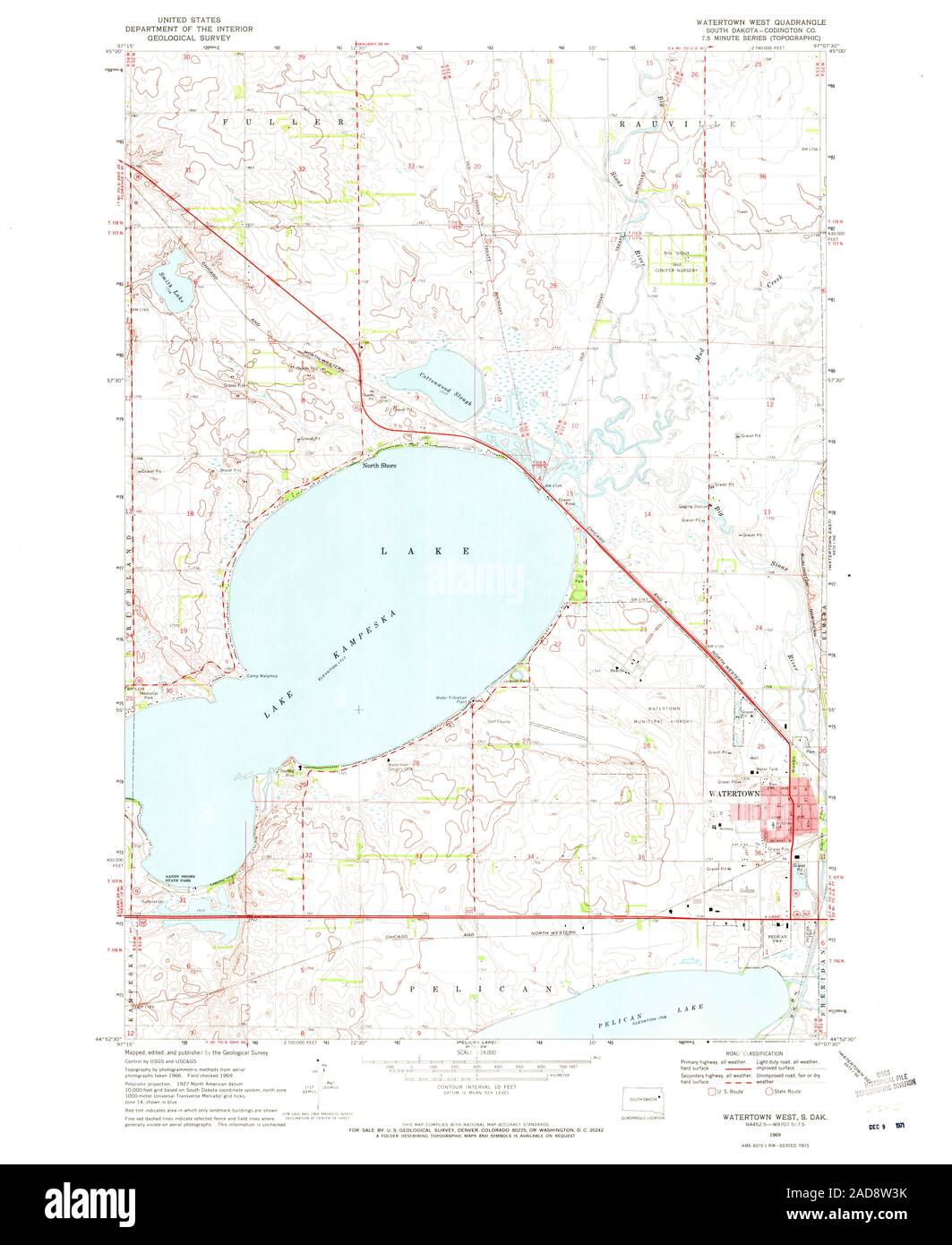 Map of watertown Cut Out Stock Images & Pictures - Alamy