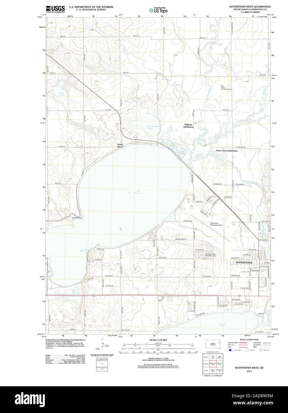 Map of watertown Cut Out Stock Images & Pictures - Alamy