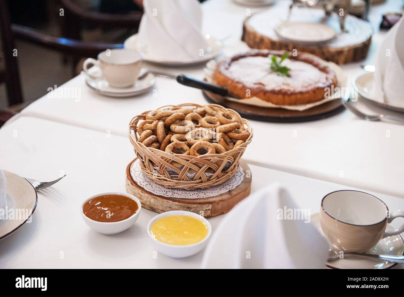 Traditional russian baked goods Stock Photo - Alamy
