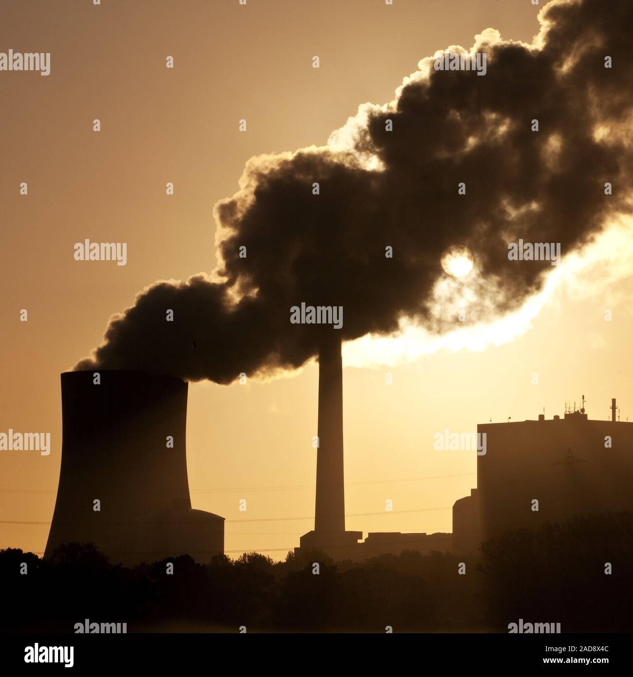 hard coal-fired power station Heyden, global warming, coal phase-out ...