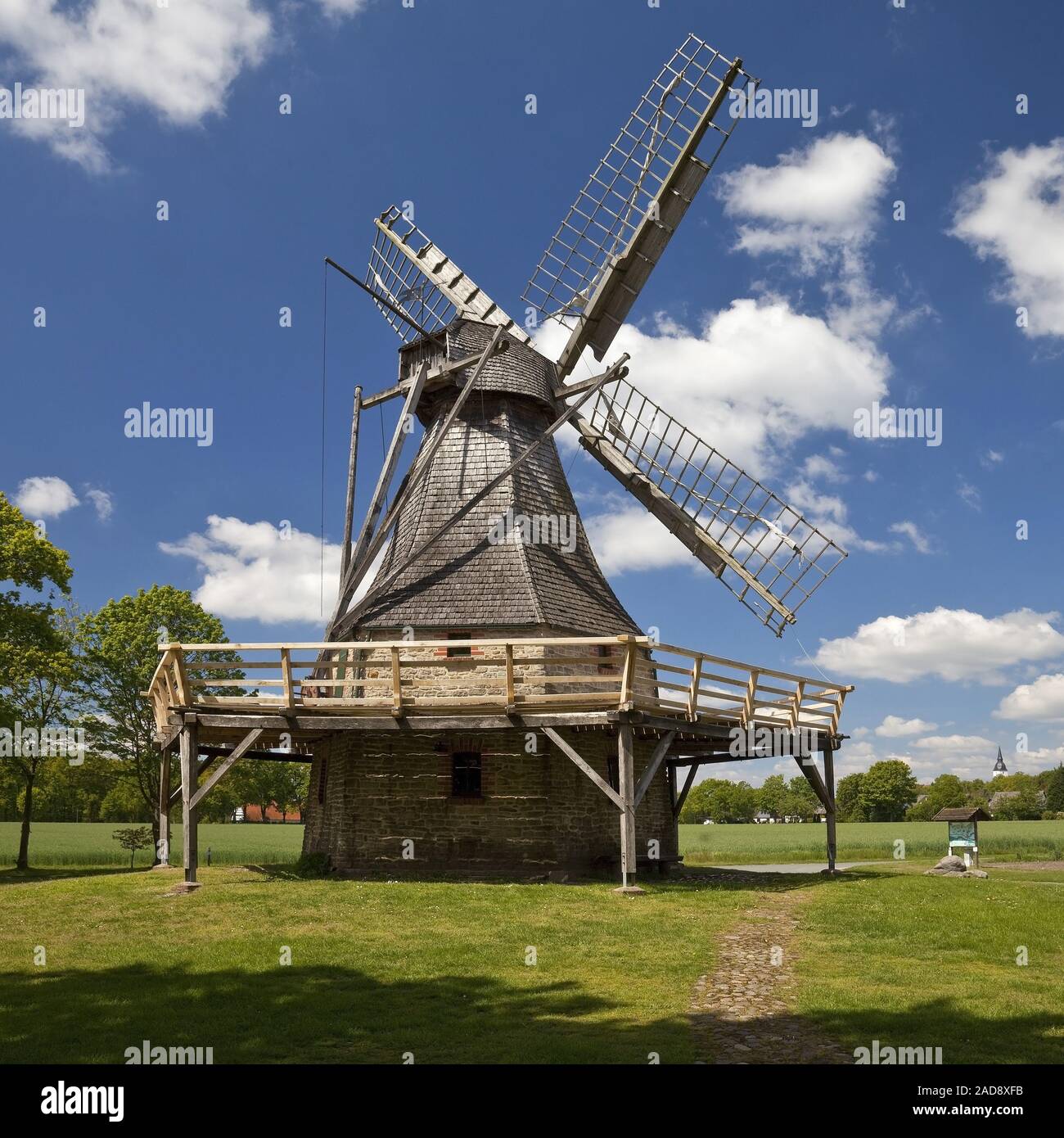 wind mill Levern, Stemwede, East Westphalia, North Rhine-Westphalia ...