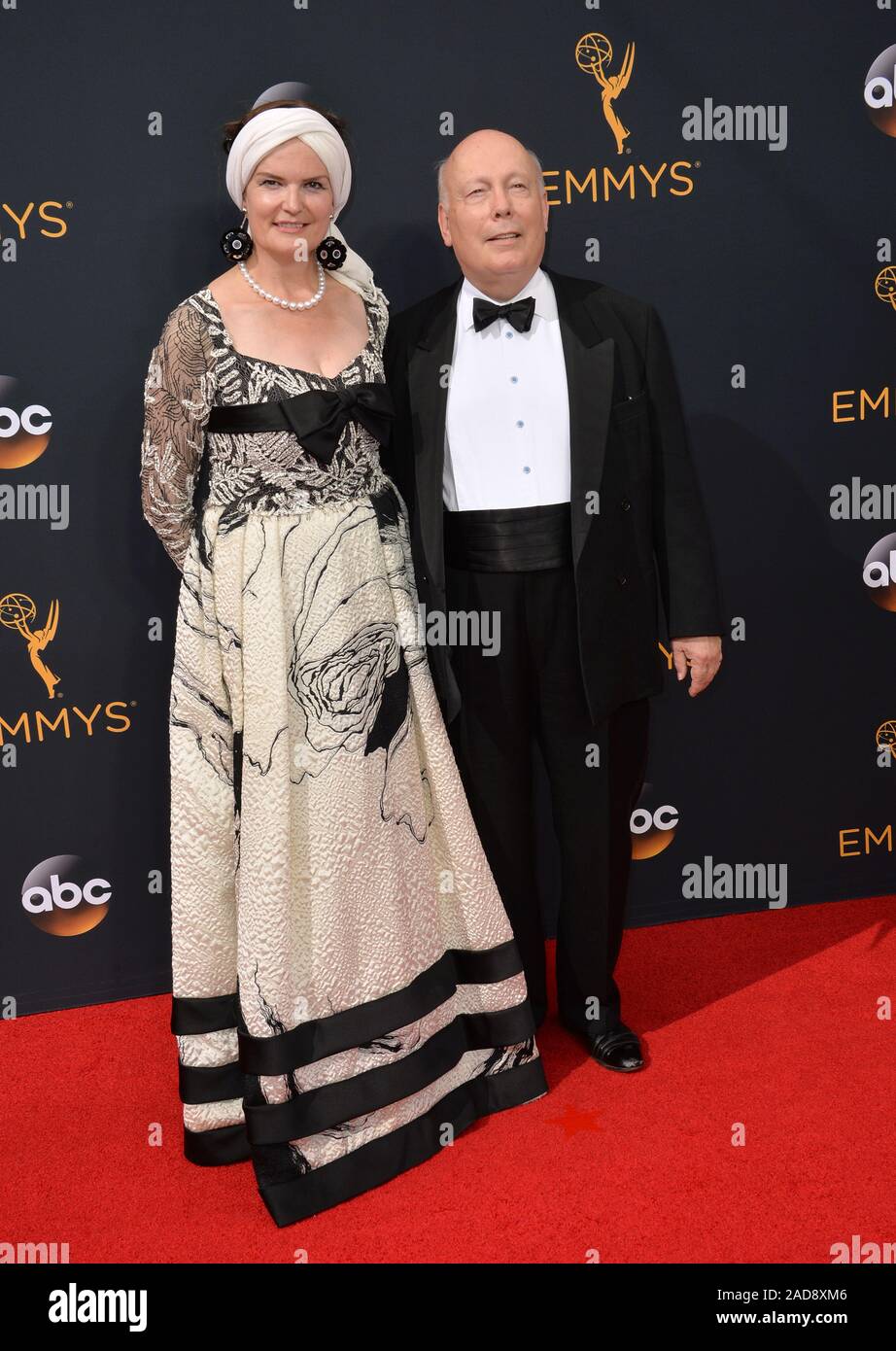 Julian fellowes and wife emma kitchener fellowes hi-res stock ...