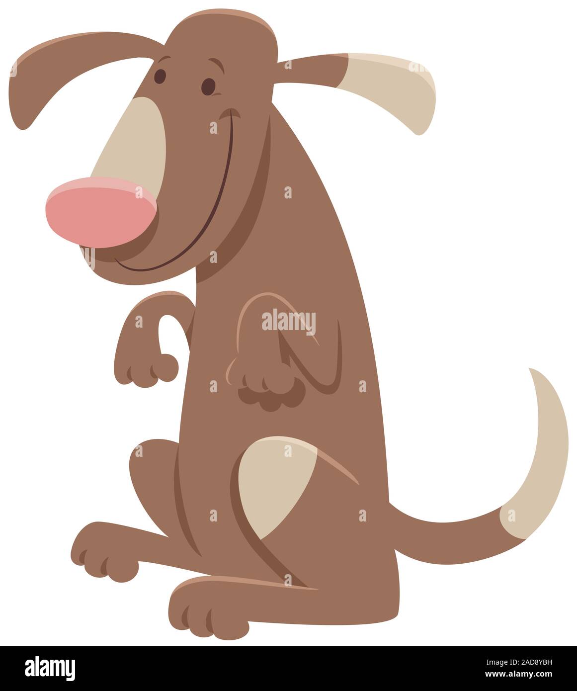 funny spotted dog cartoon character Stock Photo - Alamy