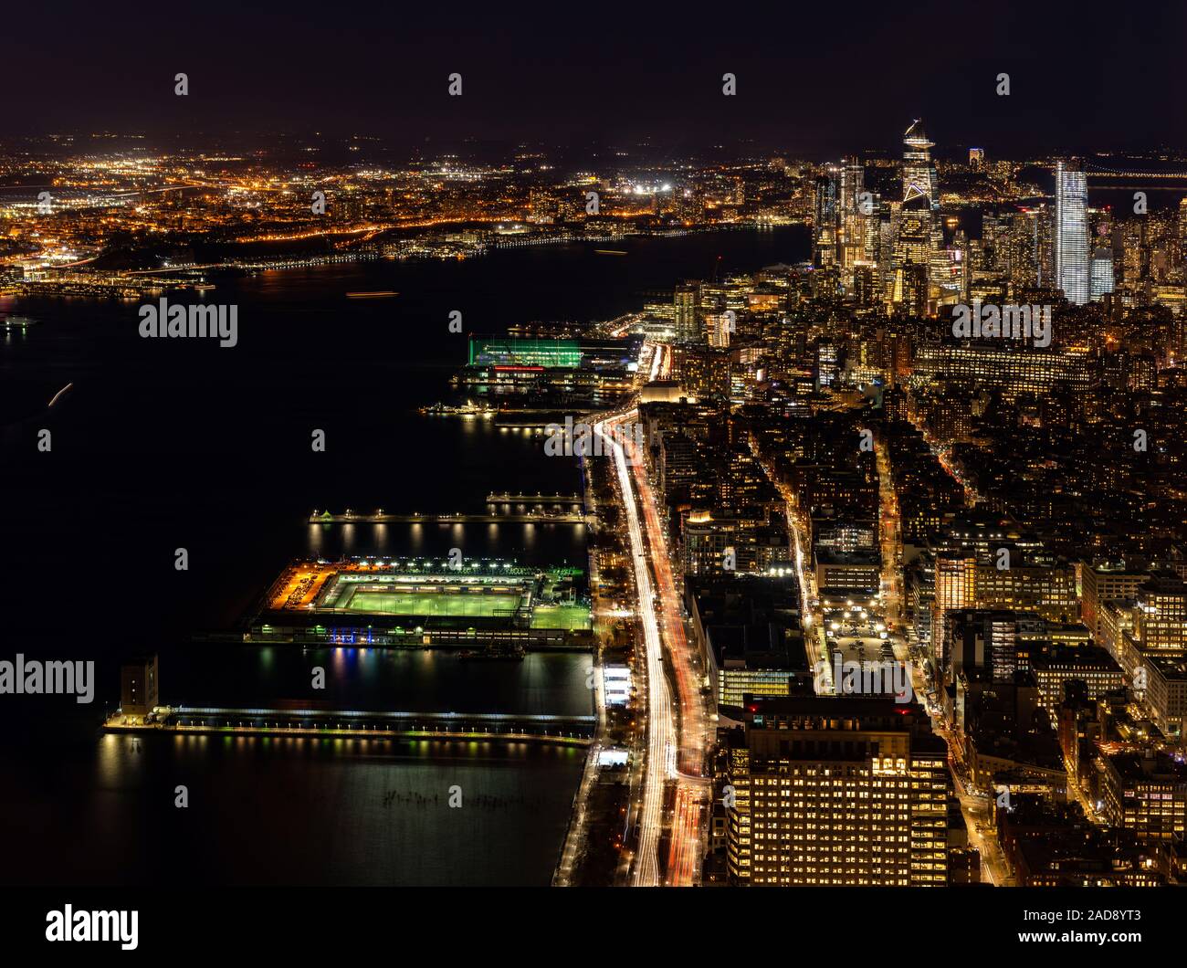 New York city Mid town Aerial Stock Photo - Alamy