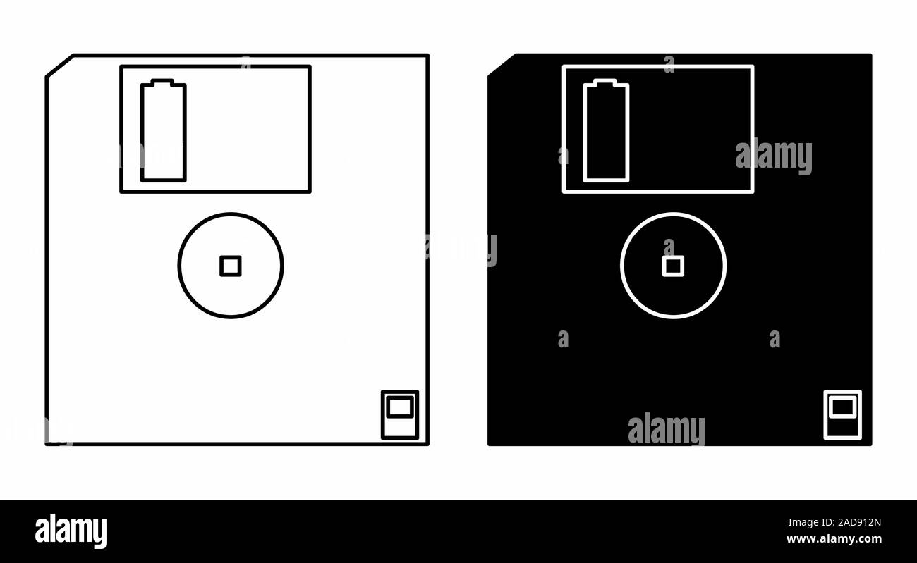 Hard floppy disk icons Stock Vector Image & Art - Alamy