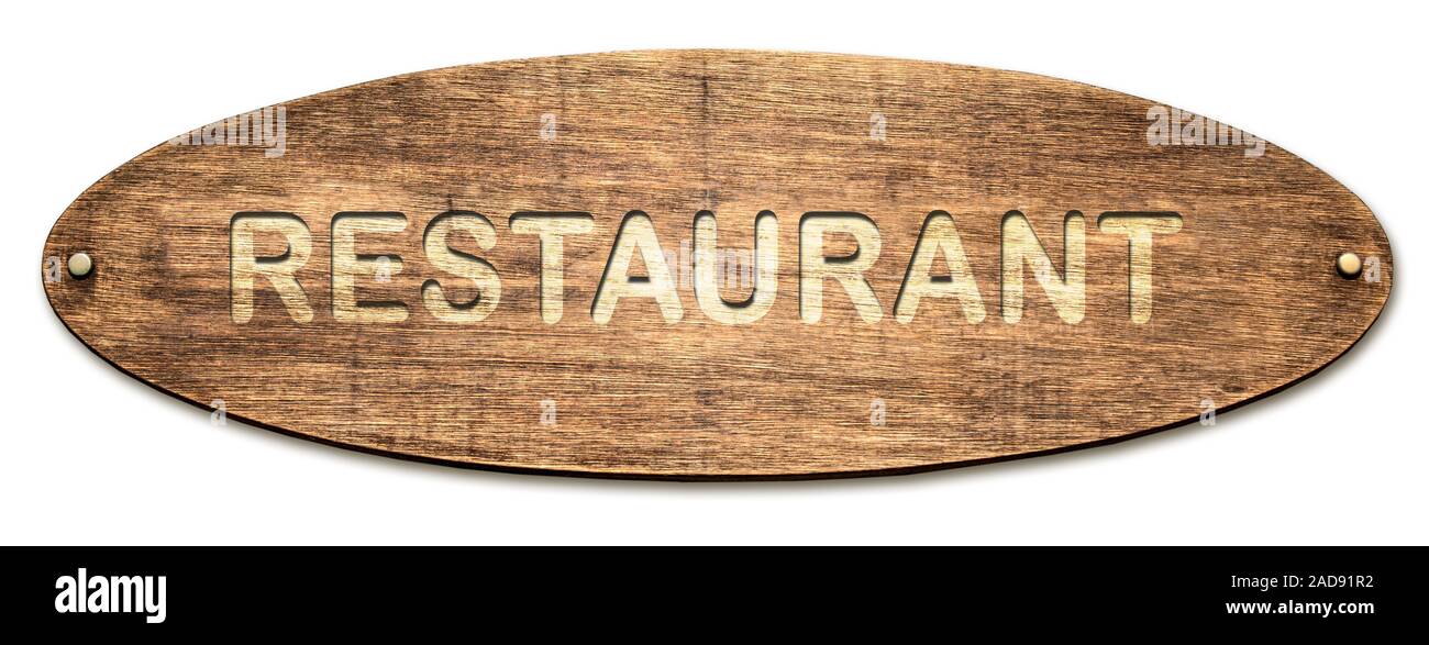 Restaurant sign local Cut Out Stock Images & Pictures - Alamy