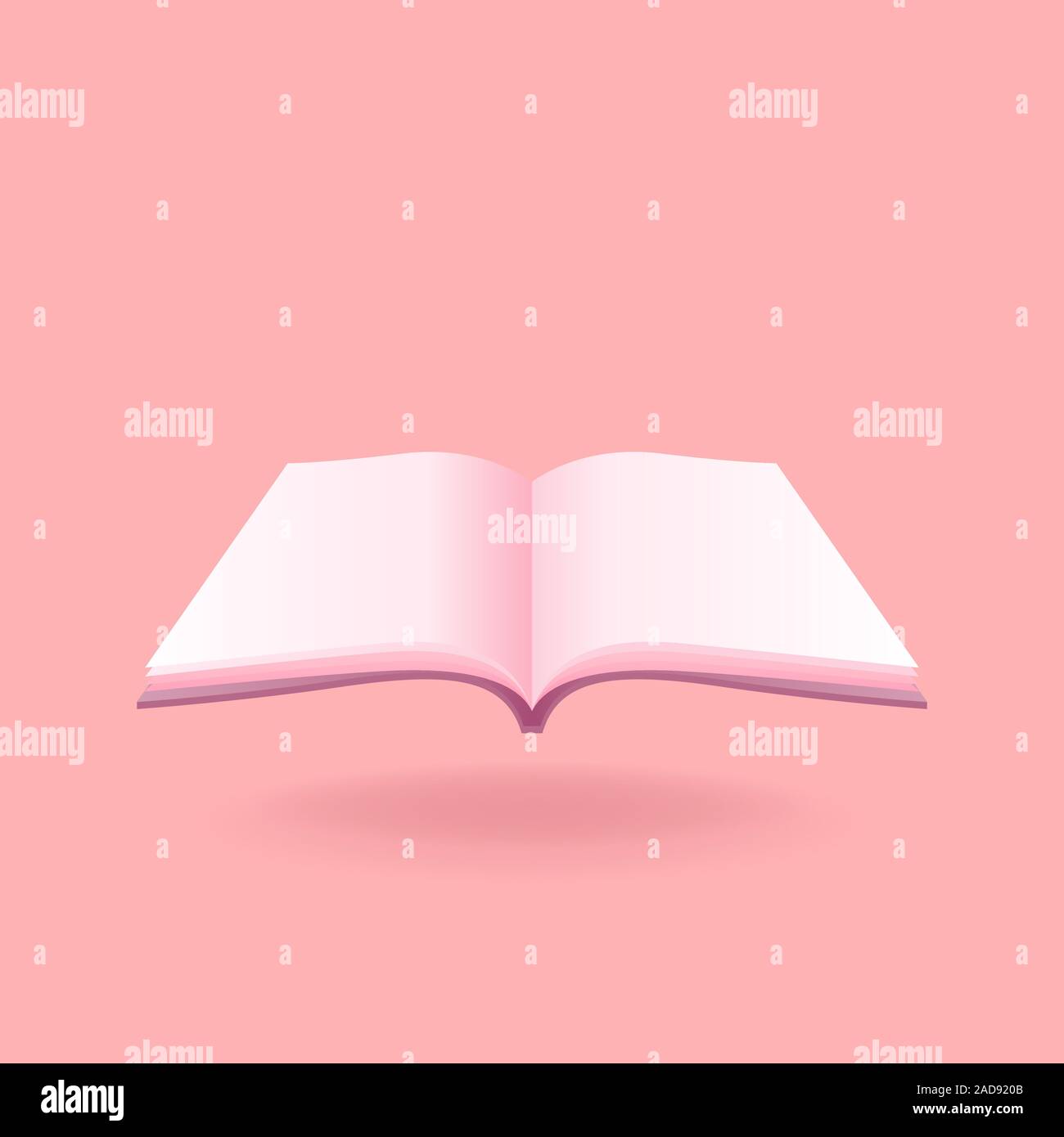 Open book side view isolated object Stock Vector Image & Art - Alamy