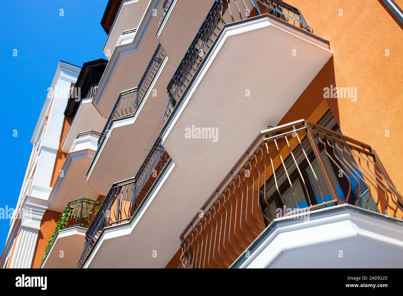 Close up of the apartment building Stock Photo - Alamy