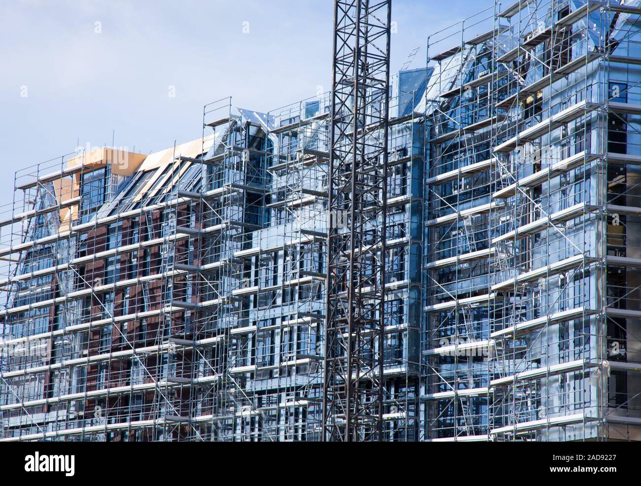 New building under construction. Side view Stock Photo - Alamy