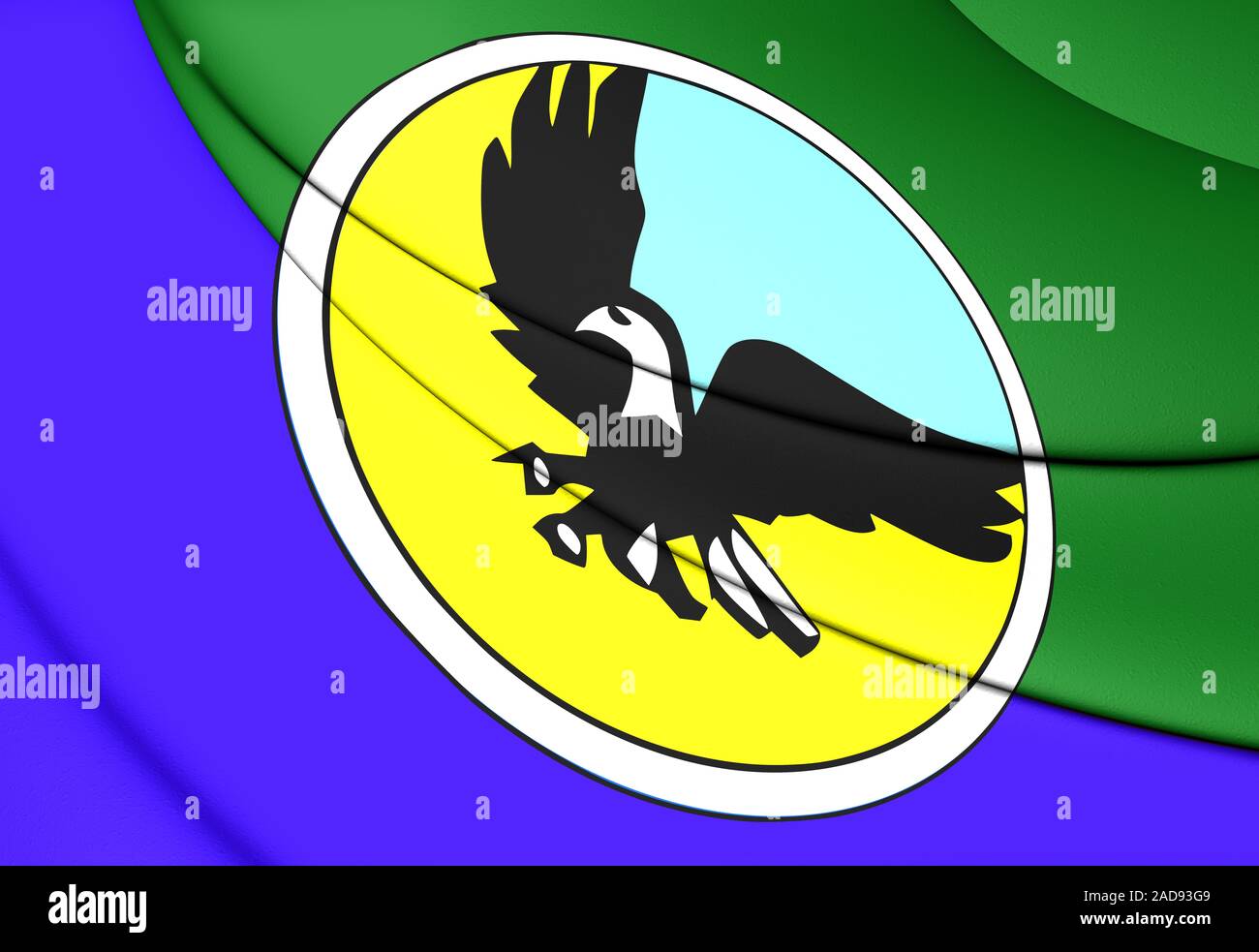3D Flag of the Lezgian People. 3D Illustration Stock Photo - Alamy