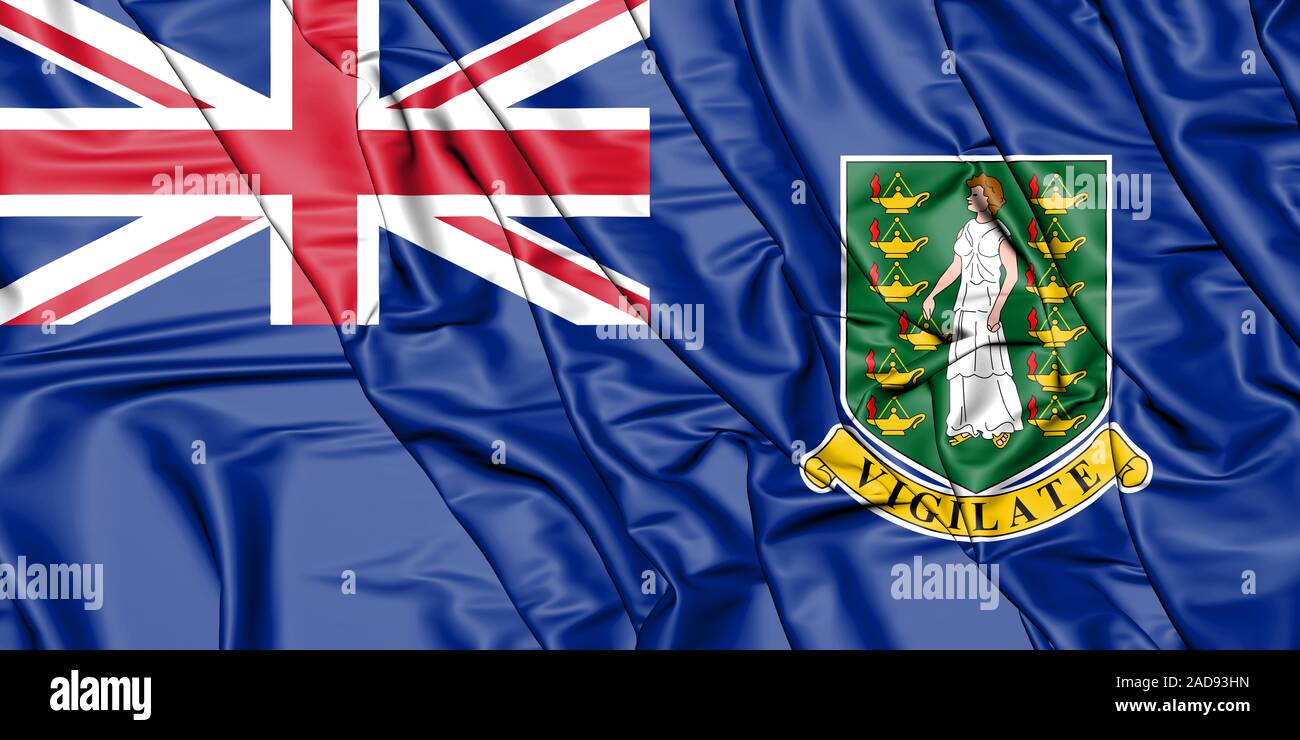 Flag Of The British Virgin Islands High Resolution Stock Photography ...