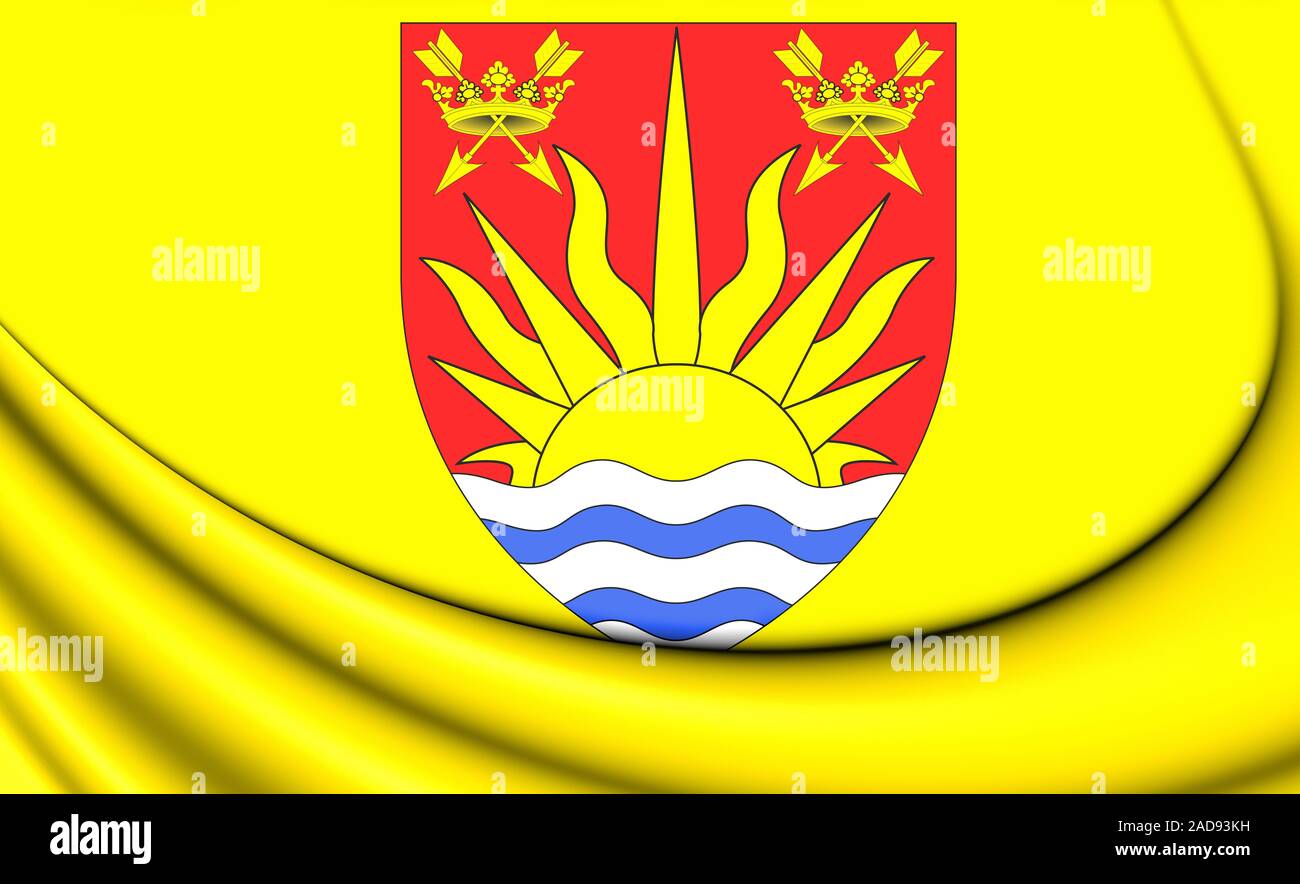 3D Flag of Suffolk County, England. 3D Illustration Stock Photo - Alamy