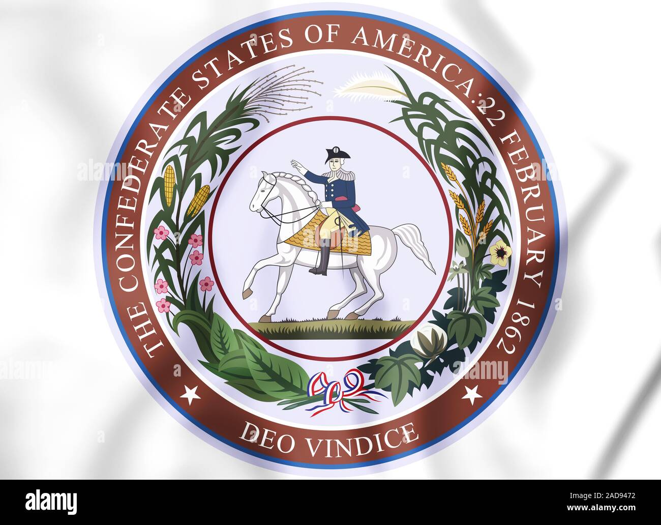 3D Seal of Confederate States of America. 3D Illustration Stock Photo ...