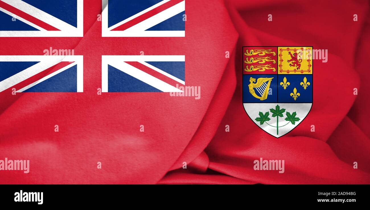 Canadian Red Ensign (1921-1957). 3D Illustration Stock Photo - Alamy