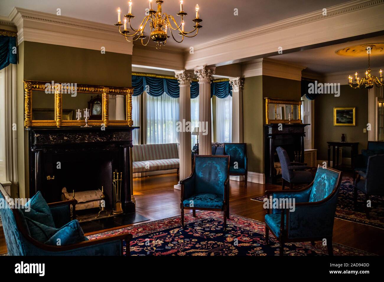 The well preserved Governor Mansion in Augusta, Maine Stock Photo - Alamy