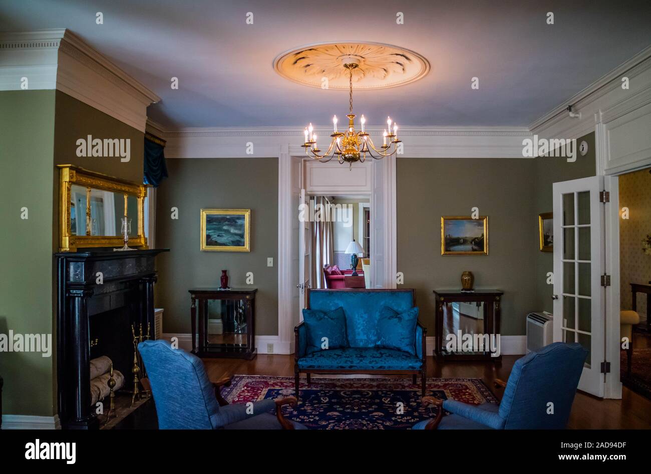 The well preserved Governor Mansion in Augusta, Maine Stock Photo - Alamy