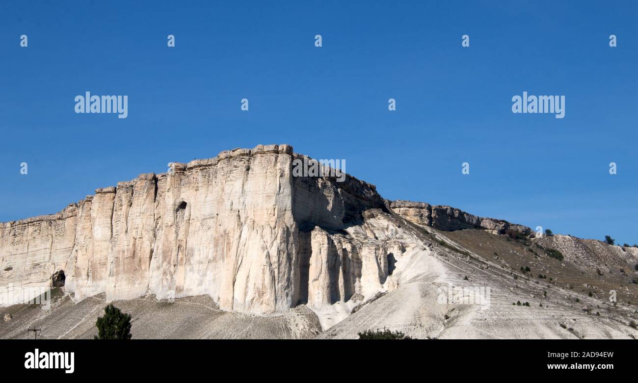 Powerful 100-meter calcareous rock Stock Photo - Alamy