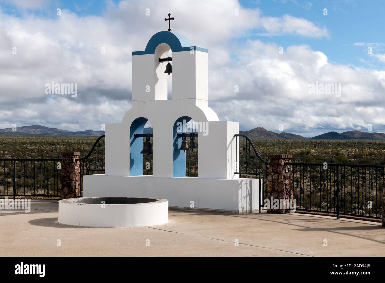 Bell tower of Elijah Chapel at Saint Anthony Greek Orthodox Monastery ...