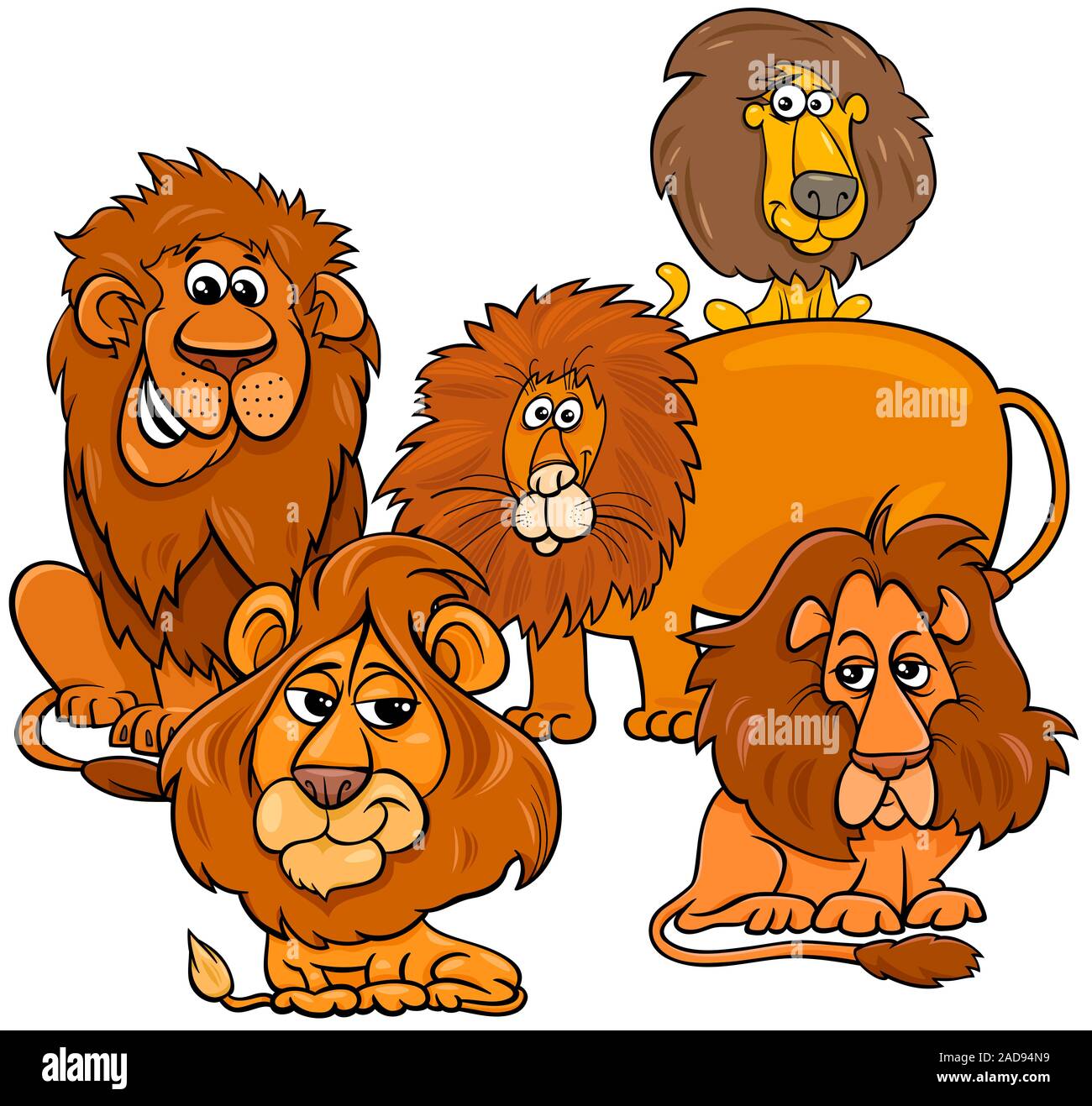 Lions characters hi-res stock photography and images - Alamy