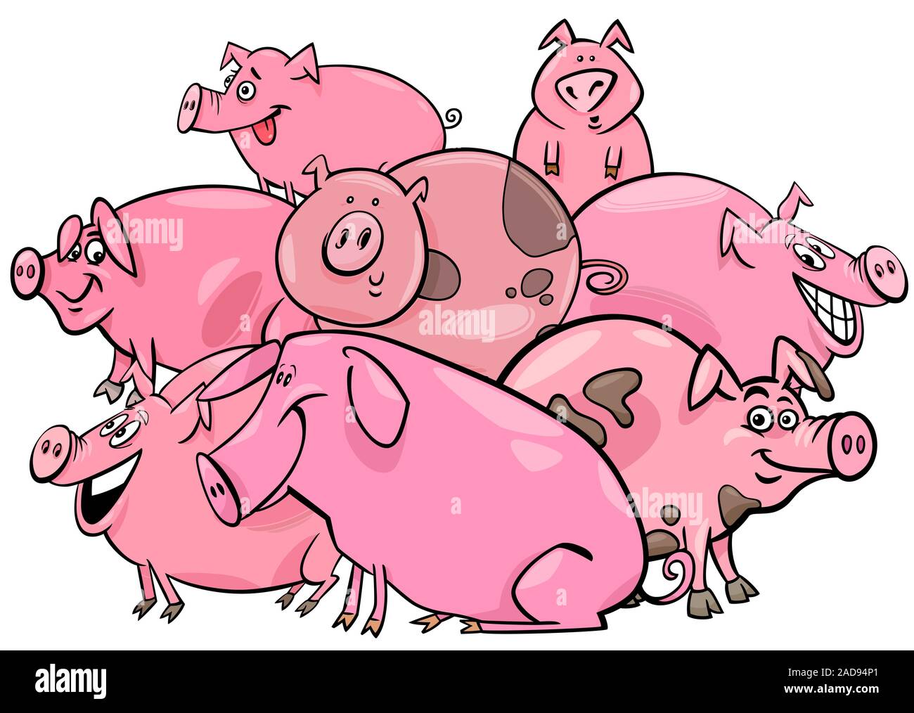 Animal Farm Cartoon Pigs High Resolution Stock Photography and Images ...
