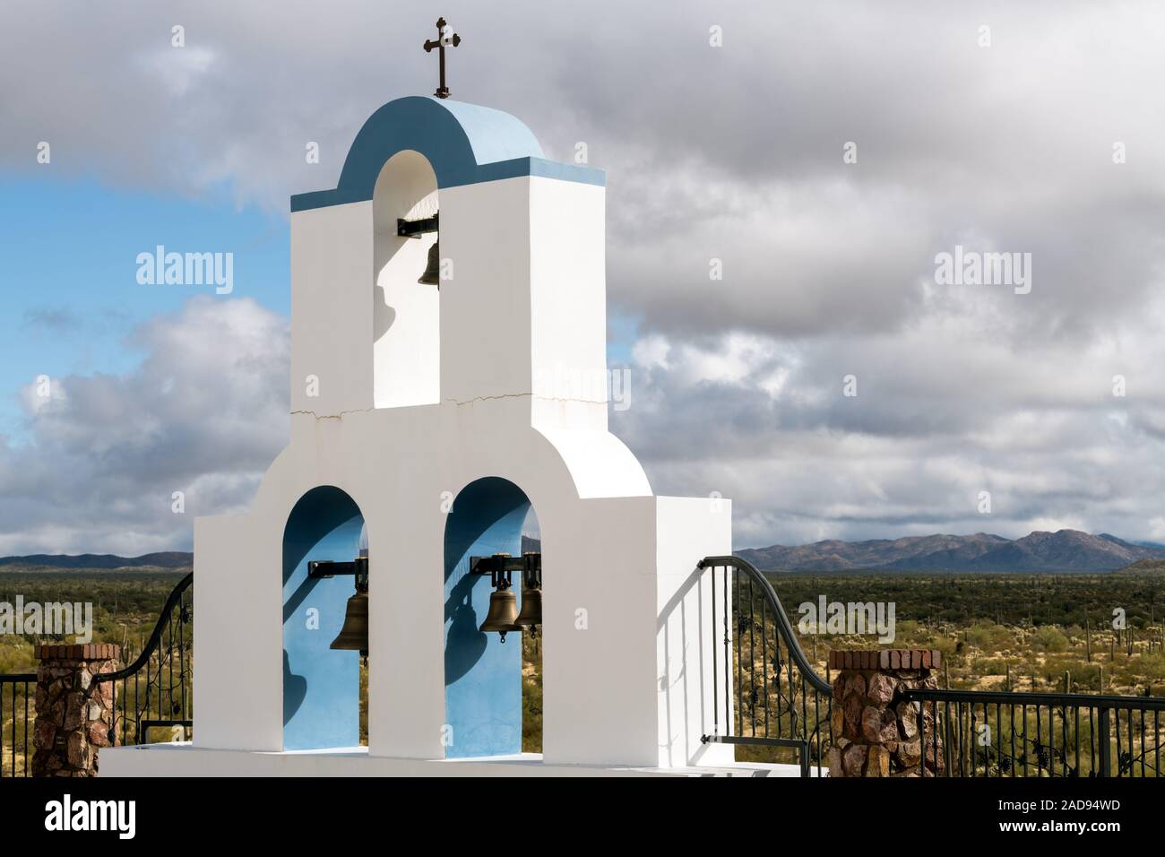 Bell tower of Elijah Chapel at Saint Anthony Greek Orthodox Monastery ...