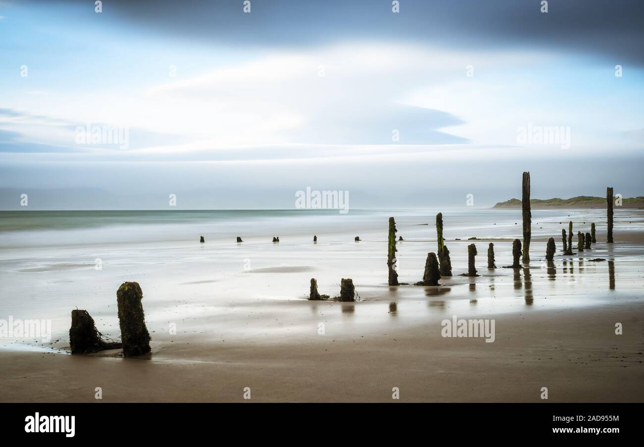 Rotten jetty at Glenbeigh Kerry Ireland Stock Photo - Alamy