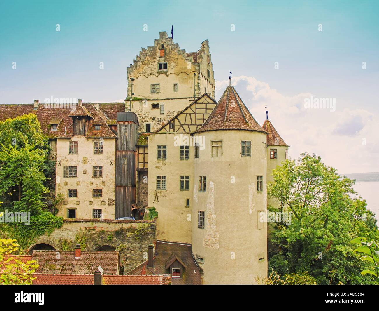 Meersburg Castle at the Lake Constance Stock Photo - Alamy