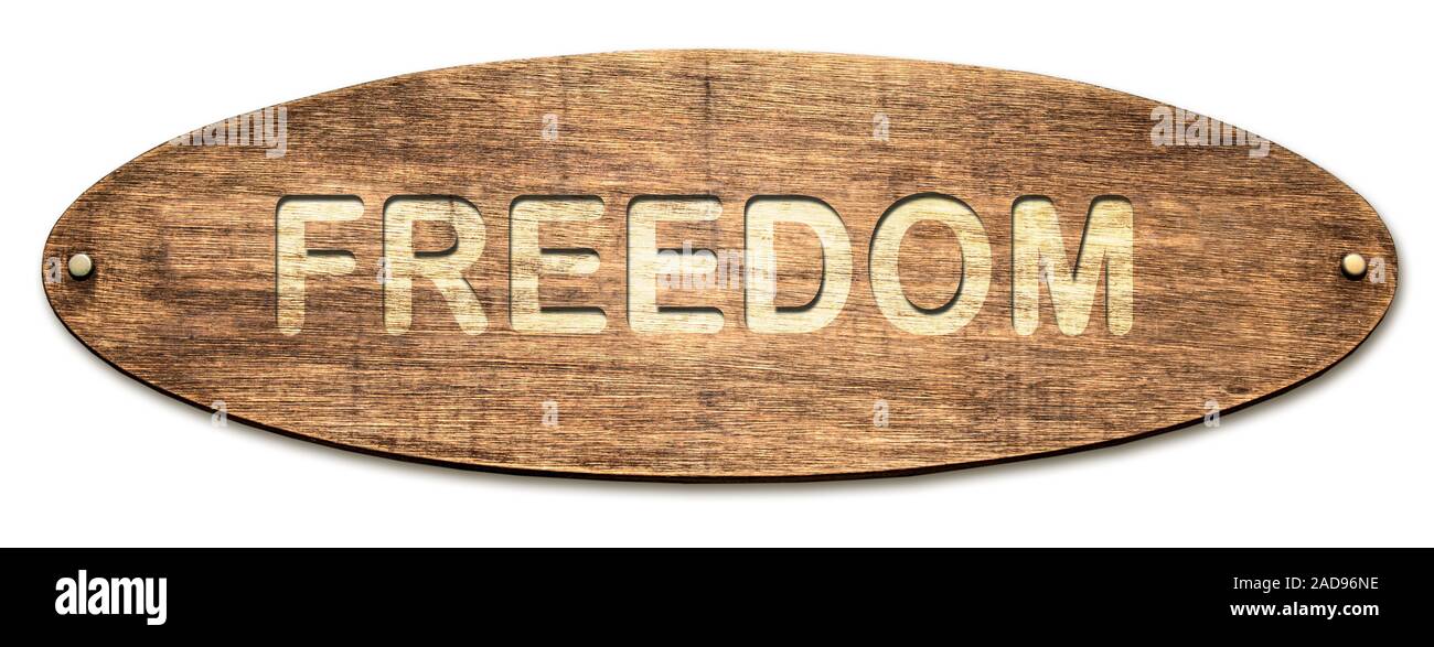 Street Sign to Freedom Stock Photo - Alamy