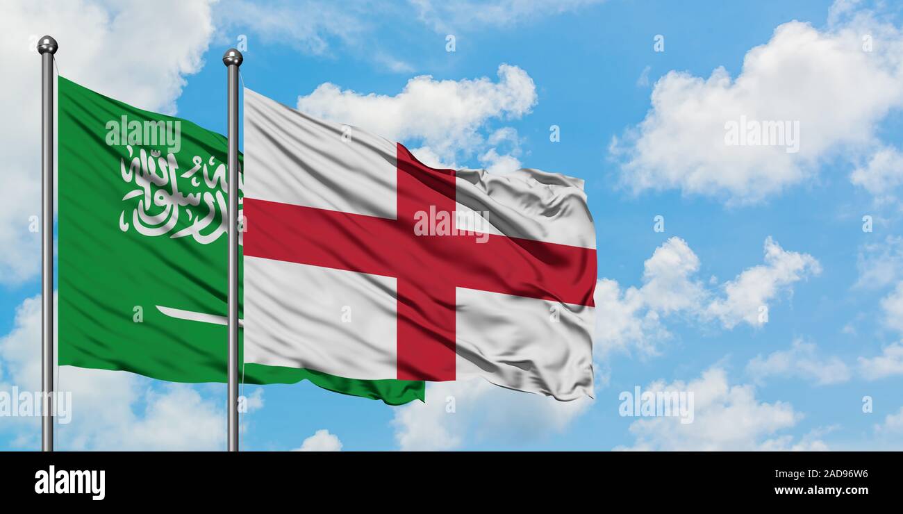 Saudi arabia england flag hi-res stock photography and images - Alamy