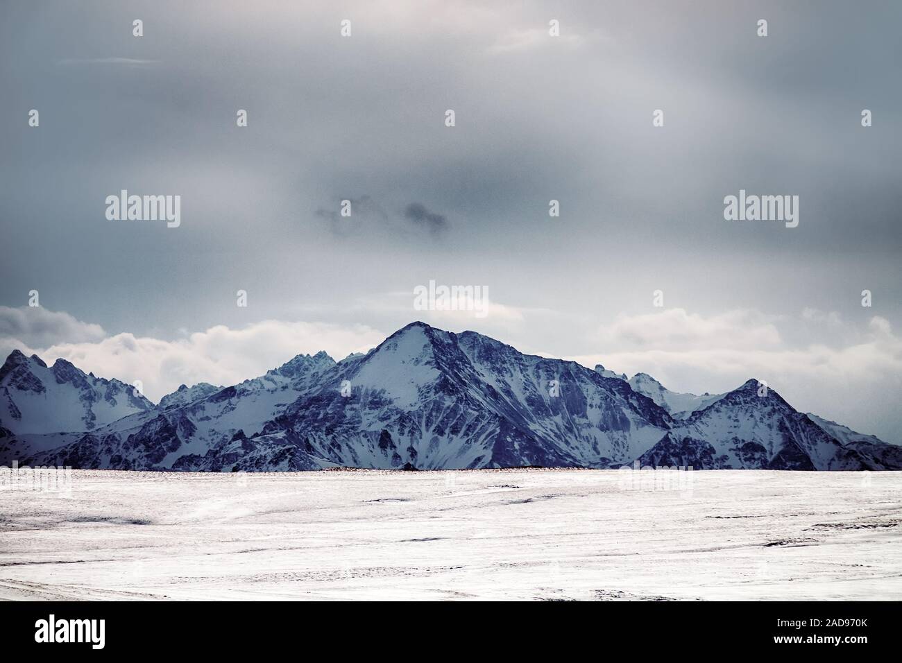 Behind these foothills you can see the Great Caucasus range Stock Photo ...