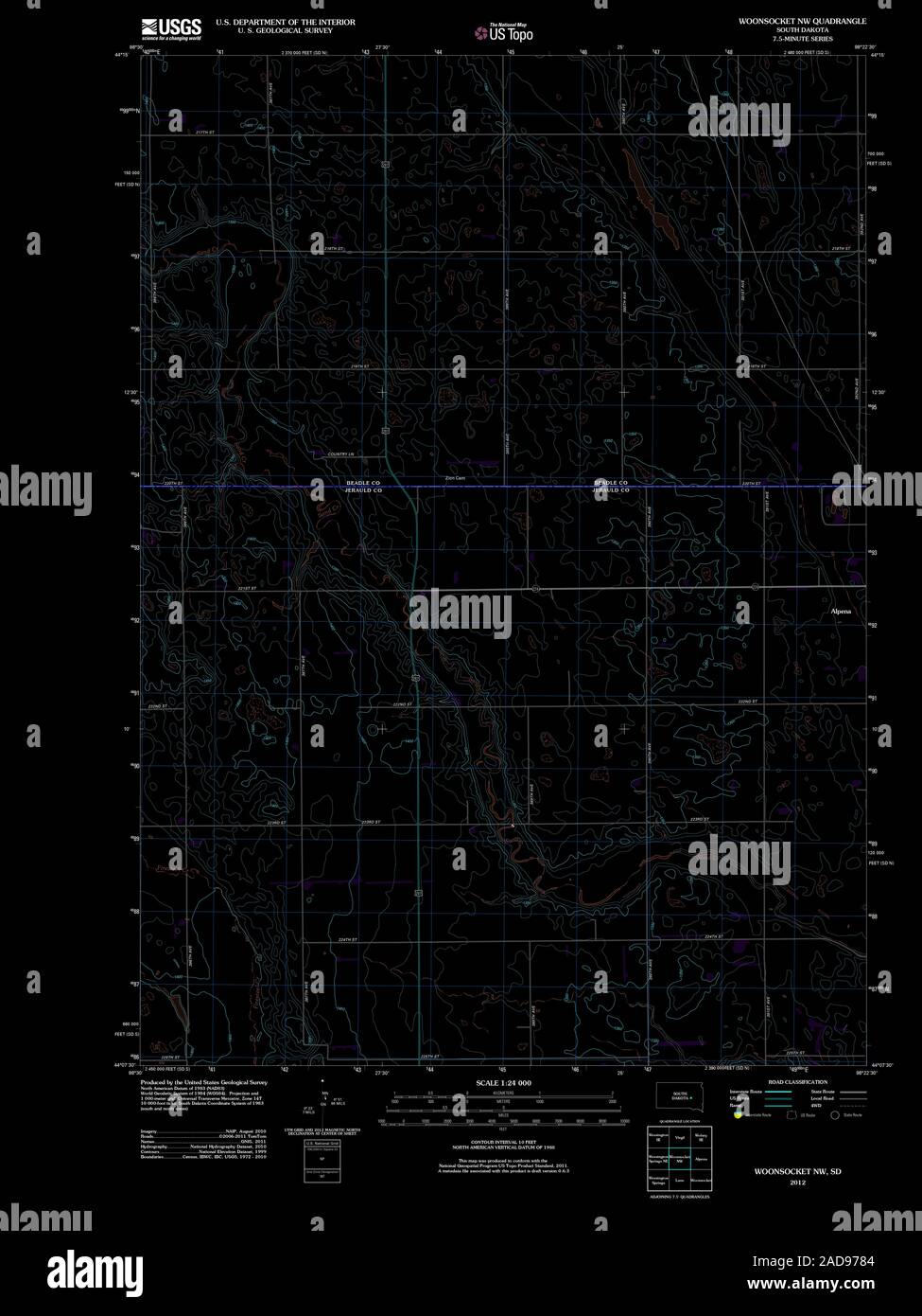 Map of woonsocket hi-res stock photography and images - Alamy