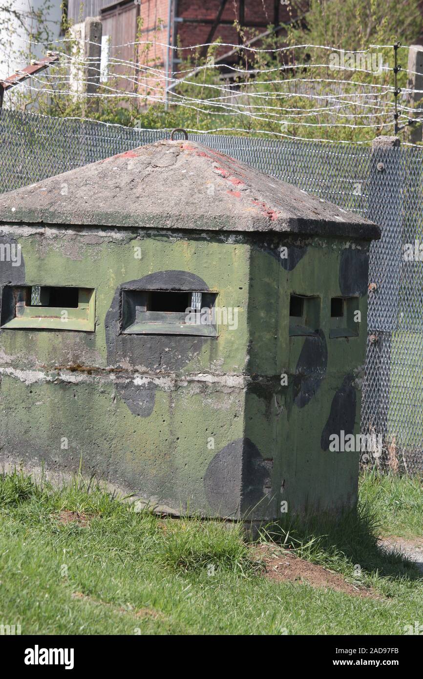 Guard house in Mödlareuth Stock Photo - Alamy