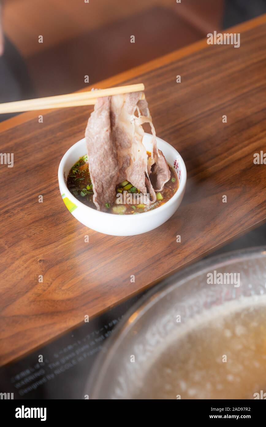 Shabu Shabu cooking Stock Photo - Alamy