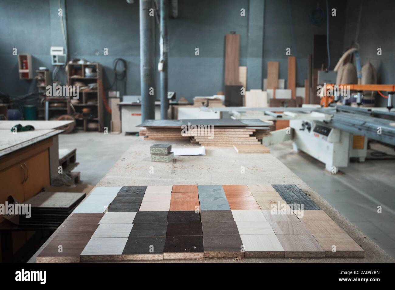 Production department at a furniture factory Stock Photo - Alamy